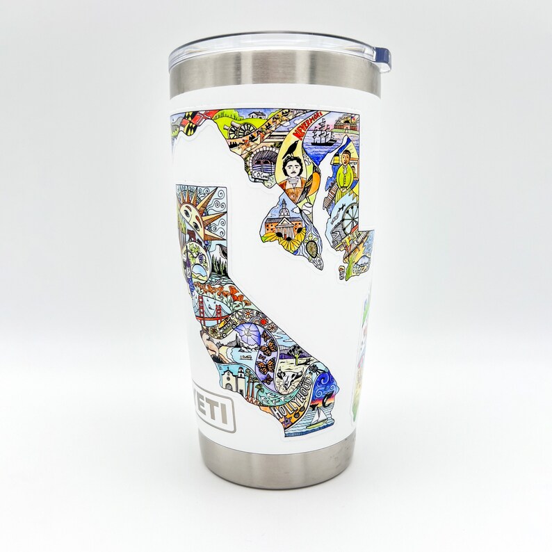 Maryland Map Vinyl Sticker, Waterproof Laptop Decal - Etsy