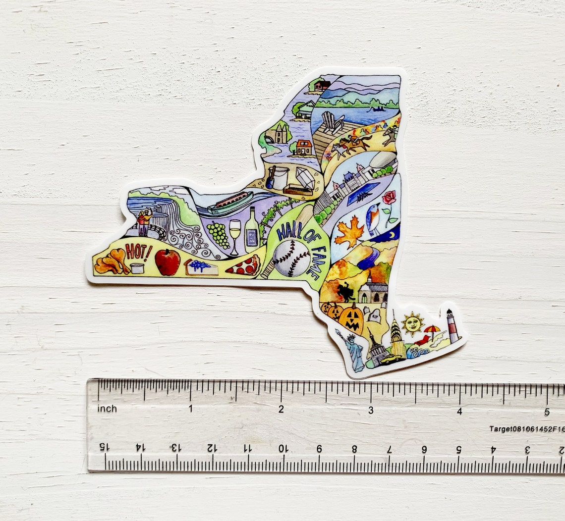 New York Vinyl Sticker New York Decal Laptop Decal Phone | Etsy