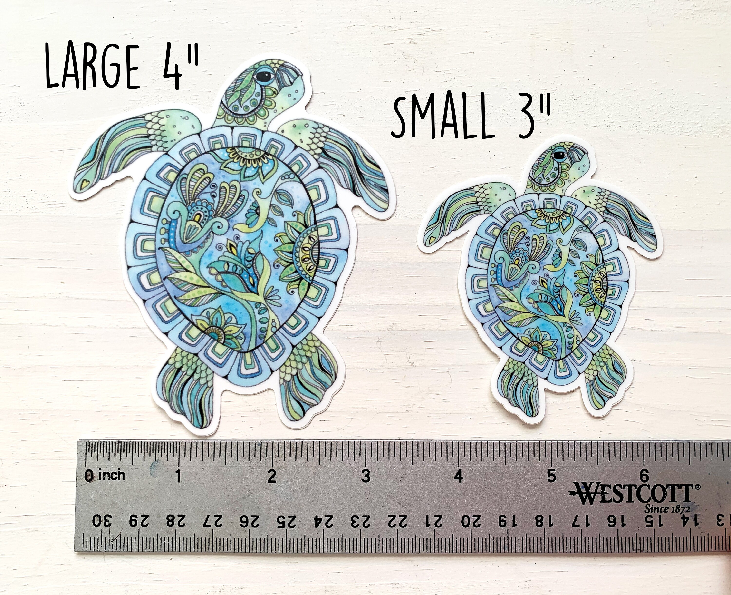 Sea Turtle Decal Sea Turtle Vinyl Sticker Laptop Decal - Etsy