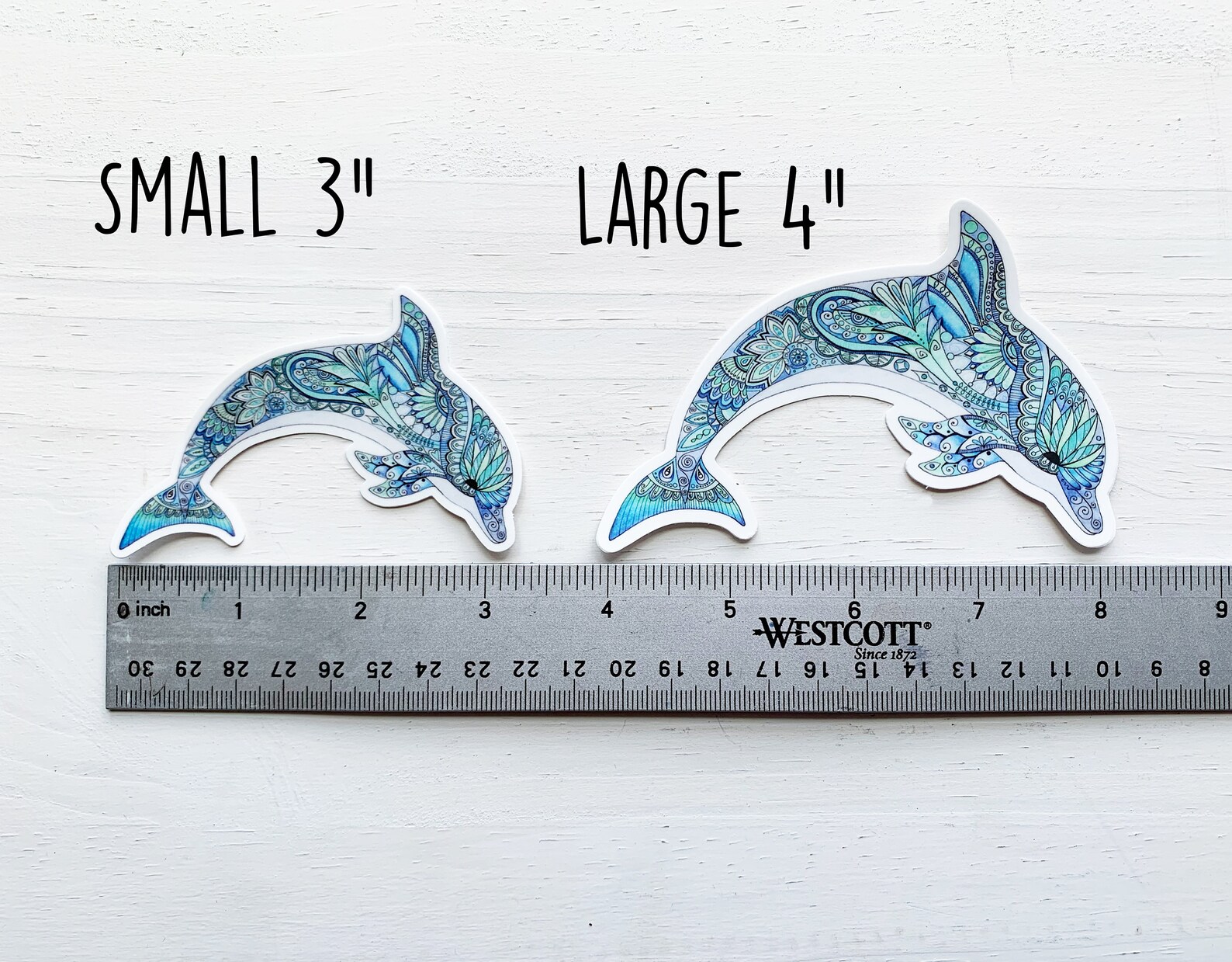 Dolphin Vinyl Sticker Dolphin Decal Laptop Decal Phone | Etsy