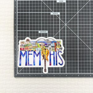 Memphis Vinyl Sticker, Memphis Decal, Laptop Decal, Phone Decal, Water ...
