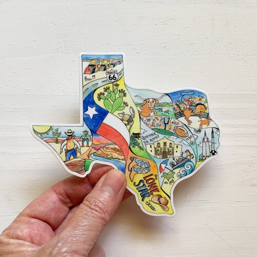 Texas Vinyl Sticker Texas Decal Laptop Decal Phone Decal | Etsy