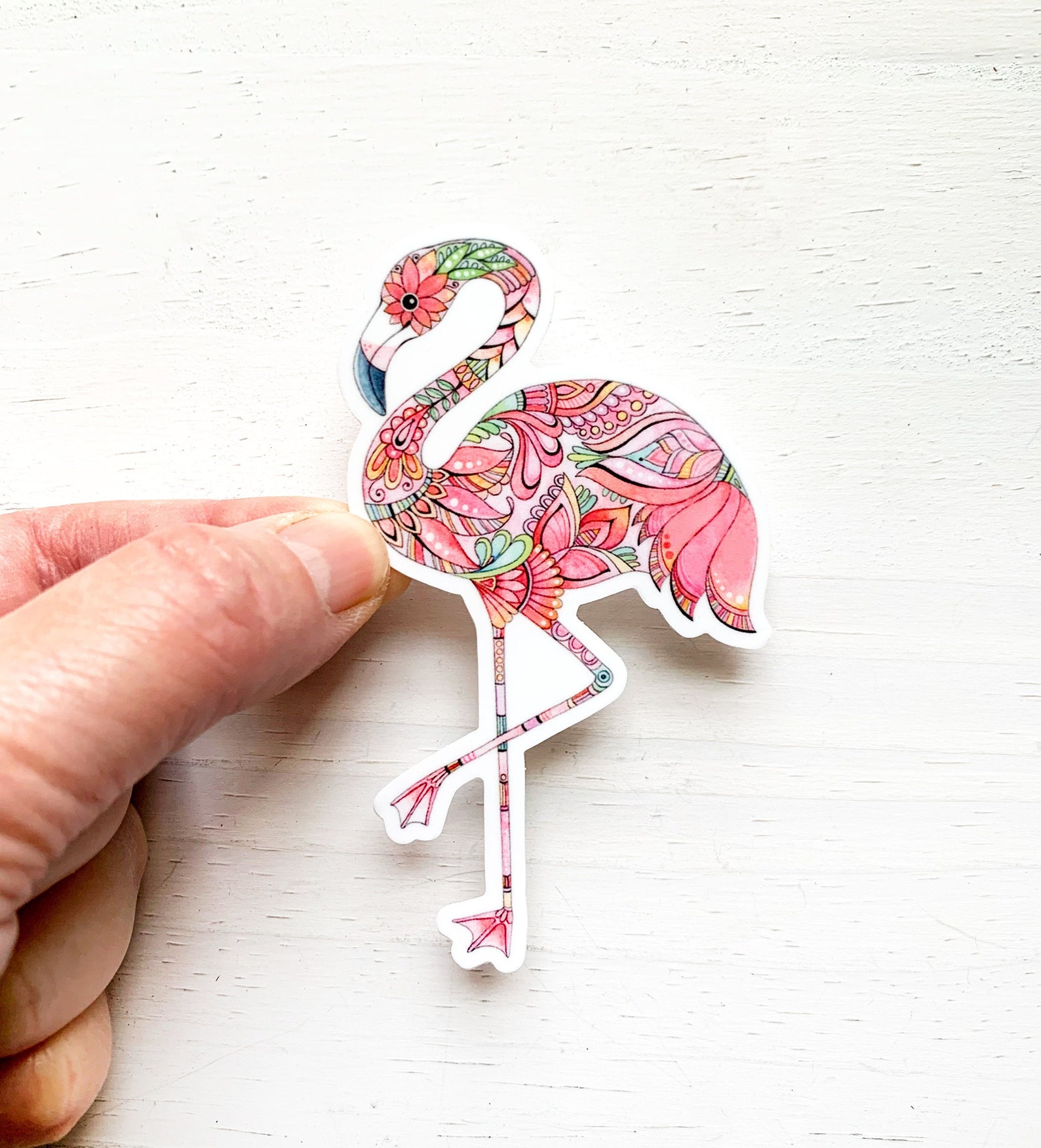 Flamingo Decal Flamingo Vinyl Sticker Stickers for Water - Etsy