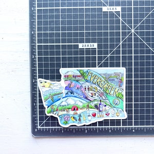 Washington Vinyl Sticker Washington Decal Laptop Decal - Etsy