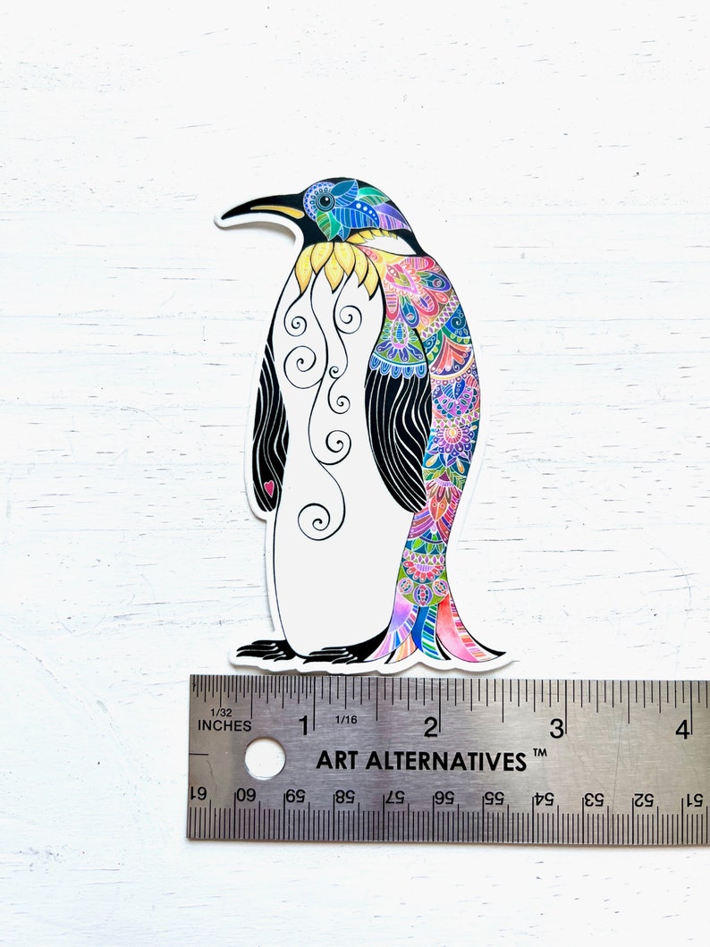 Penguin Vinyl Sticker Penguin Decal Laptop Decal Animal - Etsy