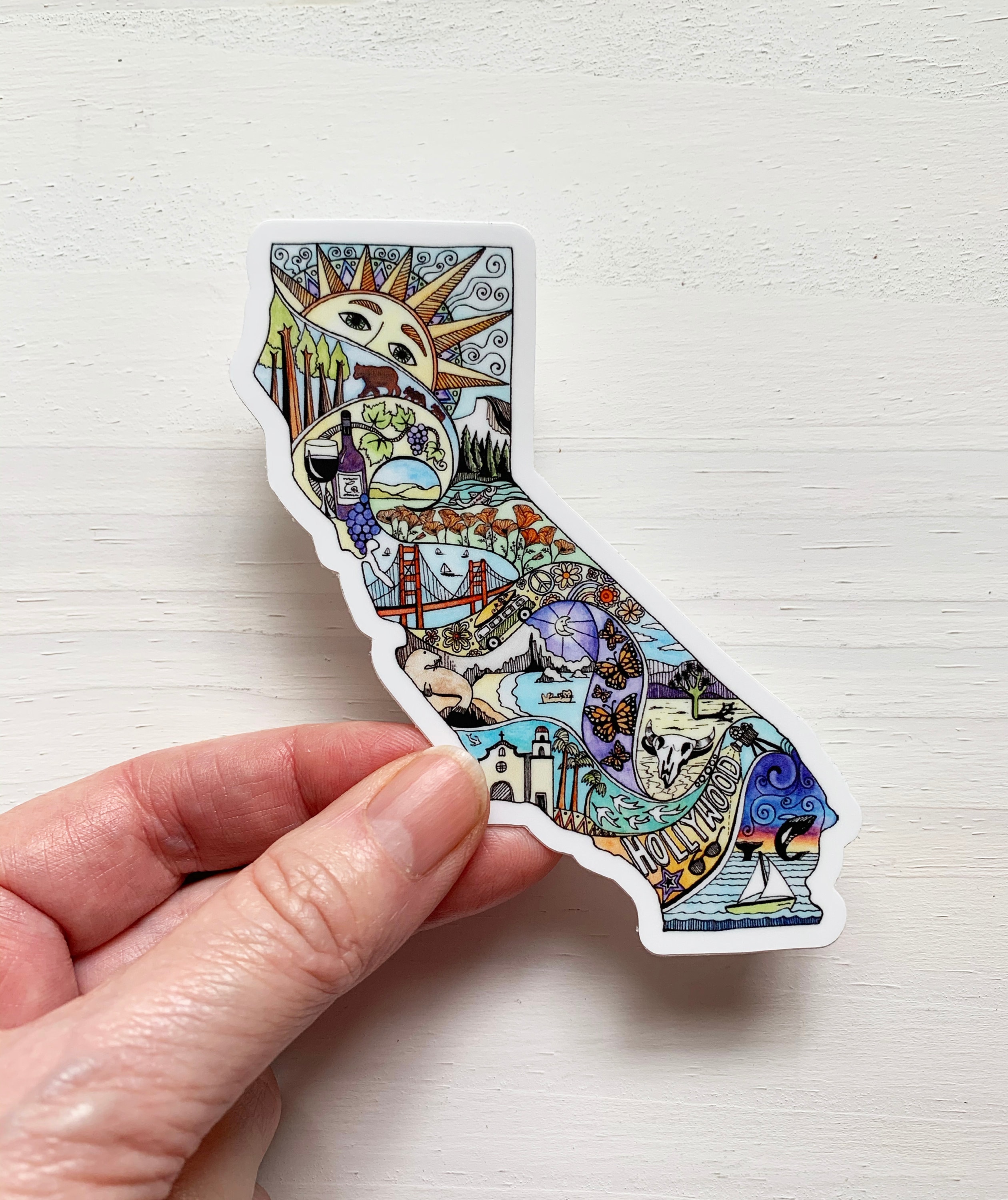 California Vinyl Sticker California Decal Laptop Decal - Etsy