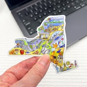 New York Vinyl Sticker, New York Decal, Laptop Decal, Phone Decal, New ...