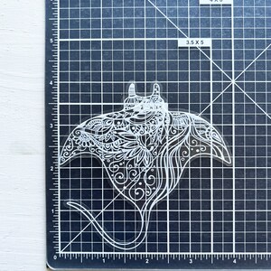 Clear Ray Sticker, Manta Ray Sticker, Transparent Decal, Laptop Decal ...