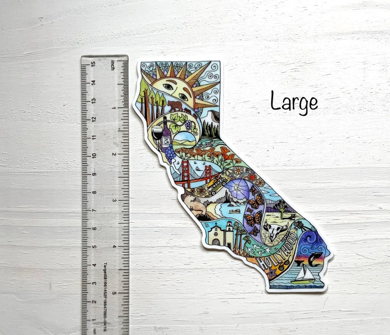 California vinyl sticker California decal Laptop decal | Etsy