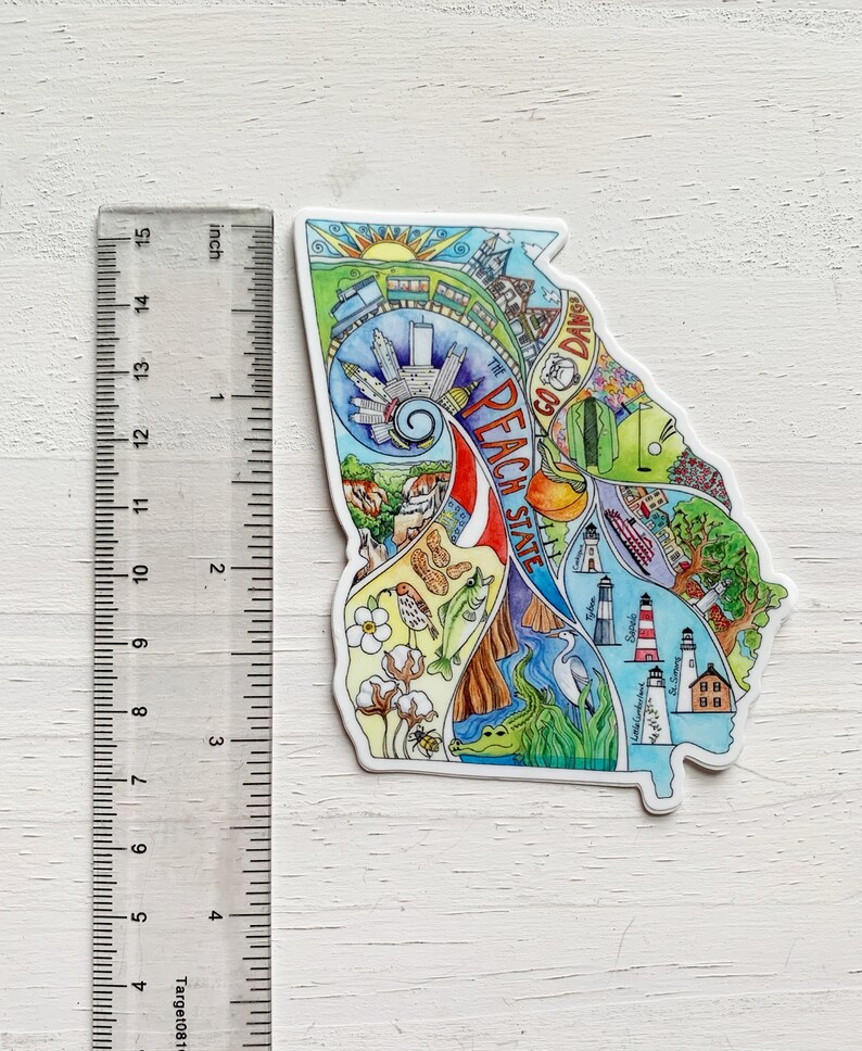 Georgia Vinyl Sticker Georgia Decal Laptop Decal Phone | Etsy