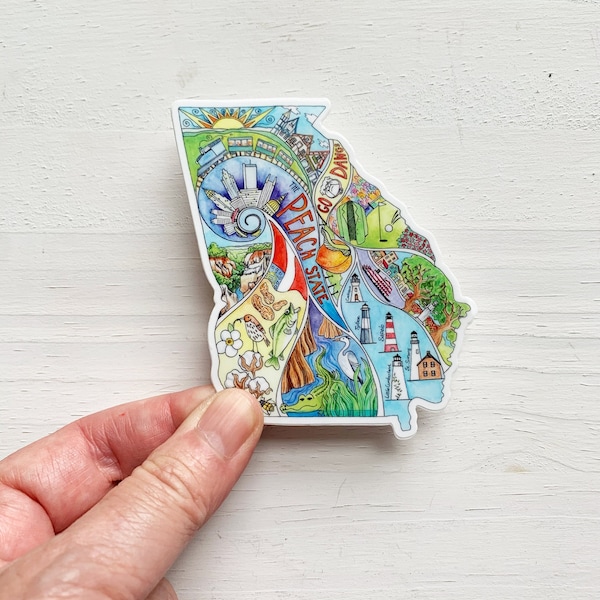 Georgia State Decal - Etsy