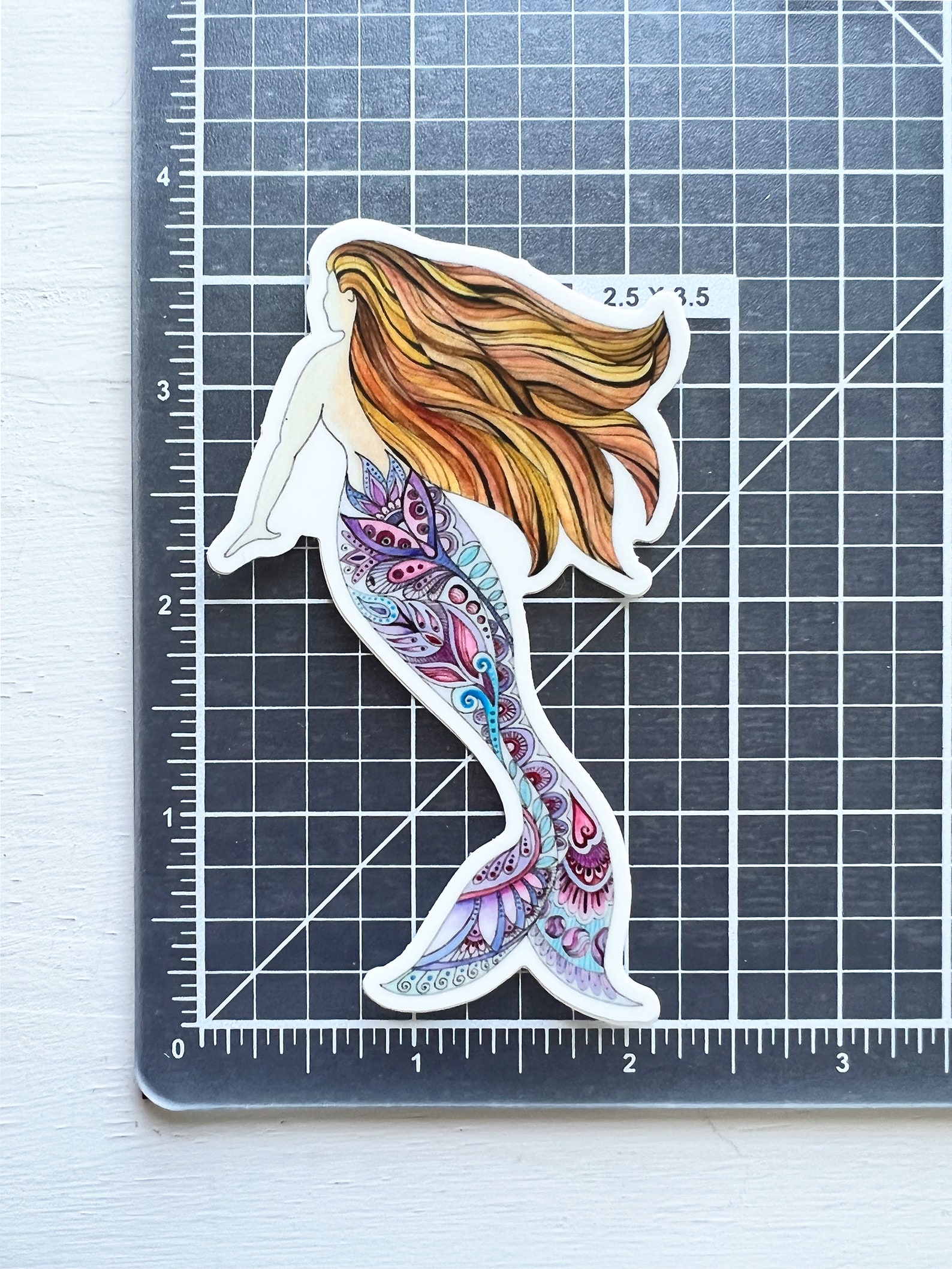 Mermaid Vinyl Sticker Mermaid Decal Laptop Decal Phone - Etsy