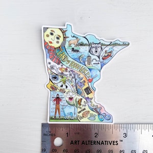 Minnesota Vinyl Sticker, Minnesota Decal, Laptop Decal, Phone Decal ...