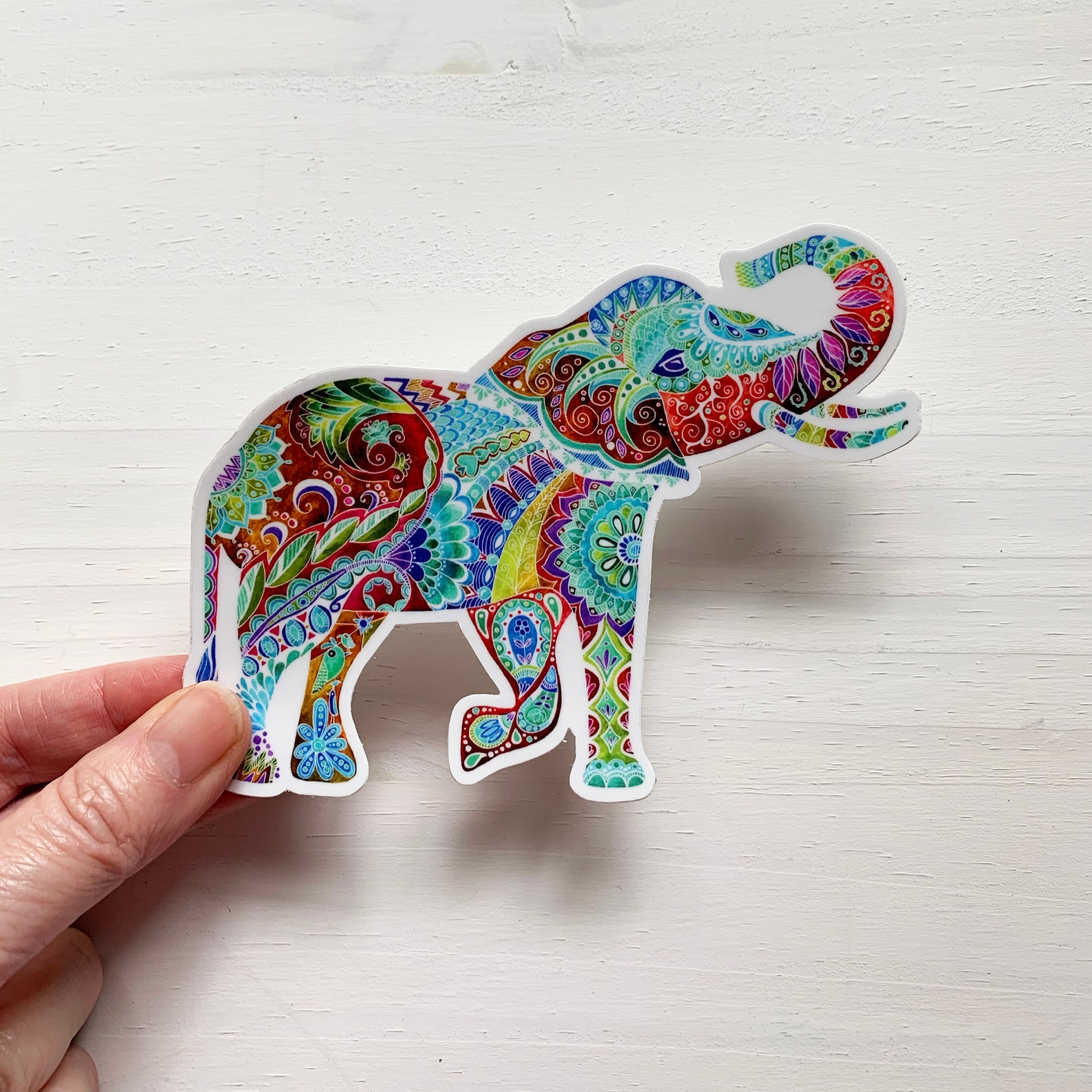 Elephant Vinyl Sticker Elephant Decal Laptop Decal Phone | Etsy