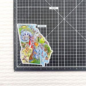 Georgia Vinyl Sticker, Georgia Decal, Laptop Decal, Phone Decal ...