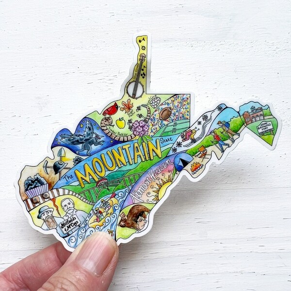West Virginia Decal - Etsy