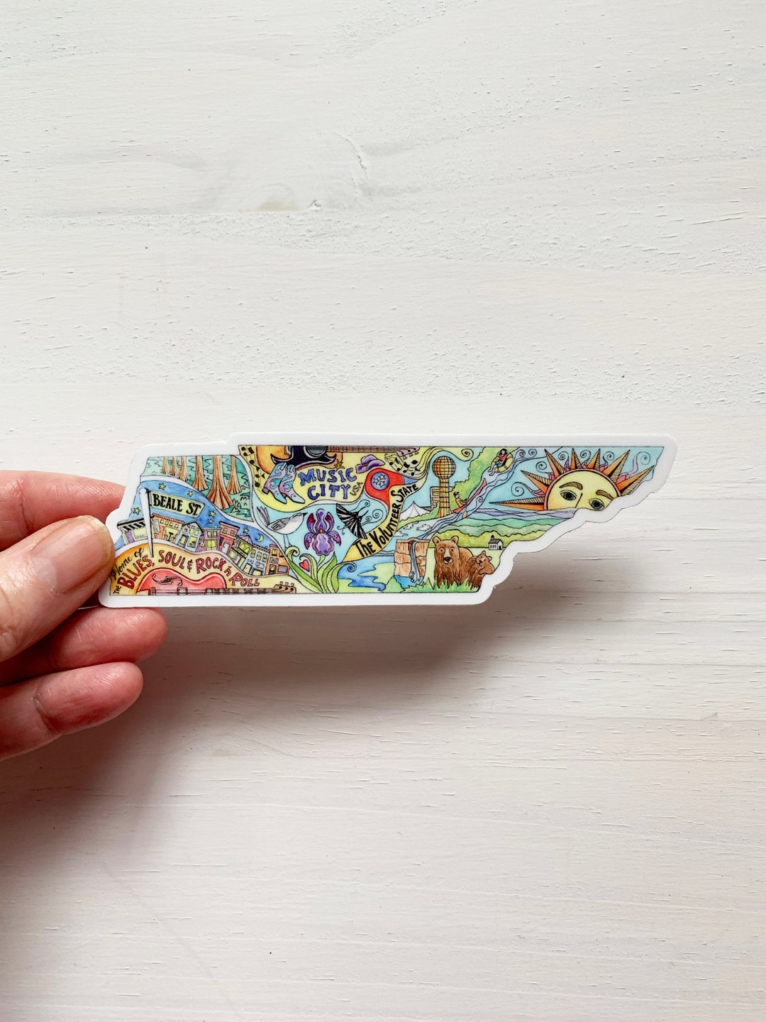 Tennessee Vinyl Sticker Tennessee Decal Laptop Decal Phone - Etsy