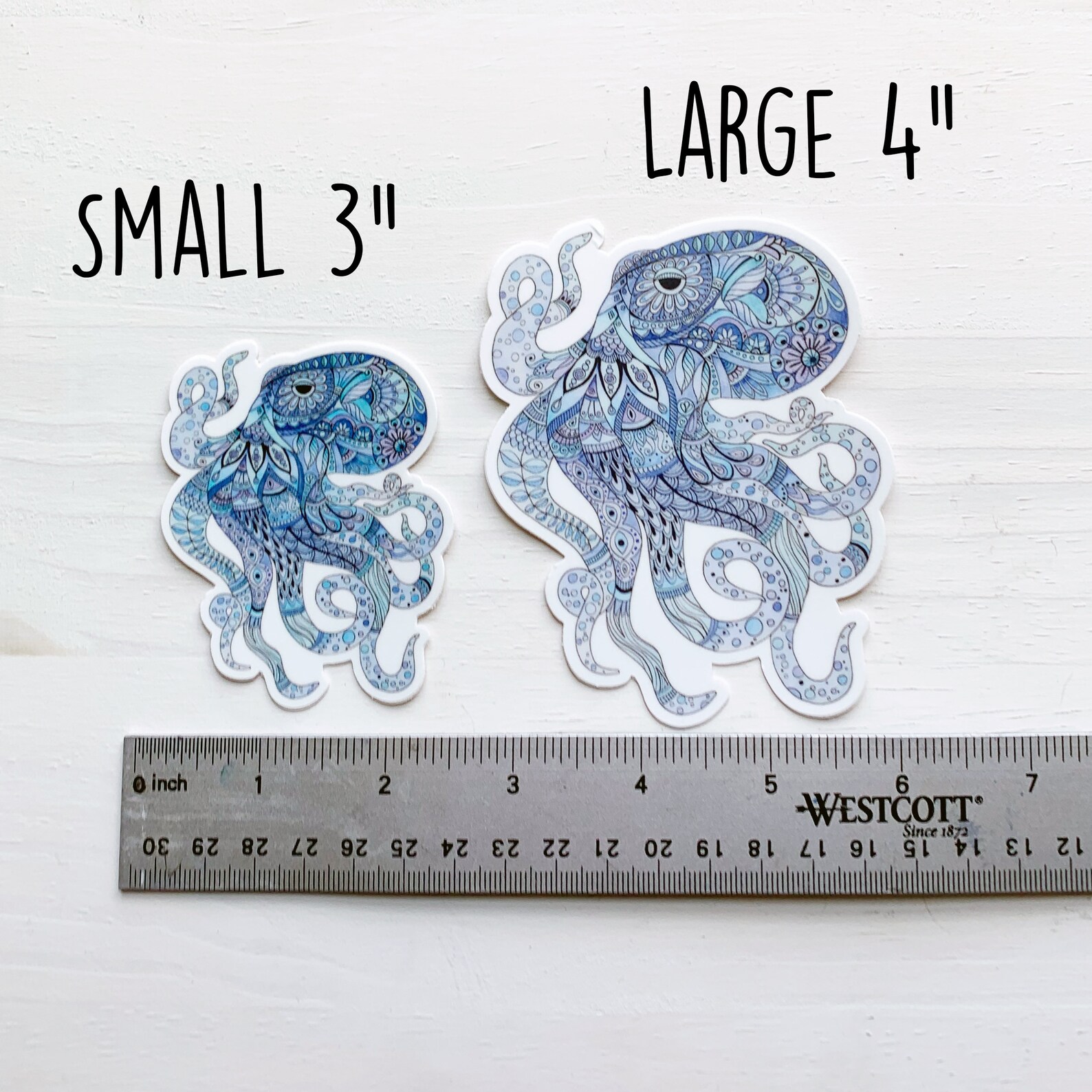 Octopus Vinyl Sticker Octopus Decal Laptop Decal Phone - Etsy