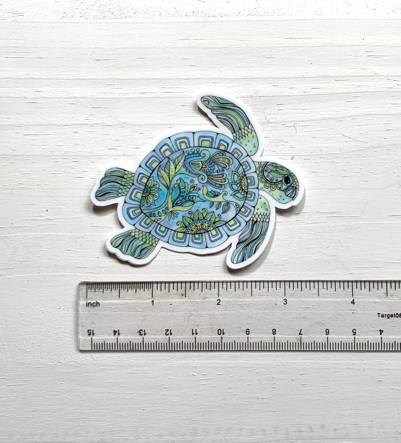 Sea Turtle decal Sea Turtle vinyl sticker Laptop decal | Etsy