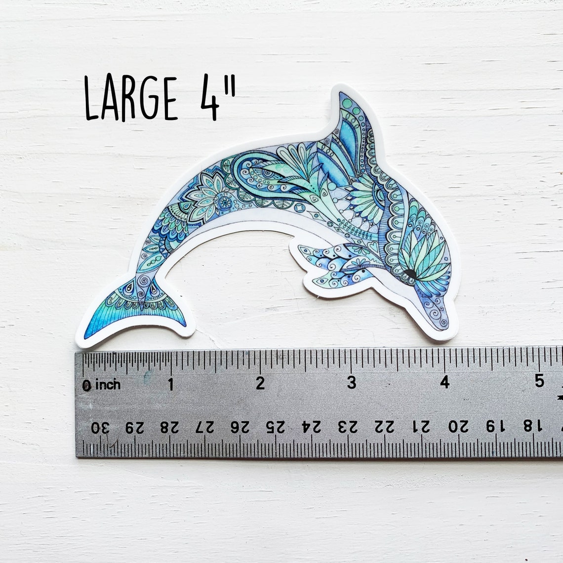 Dolphin Vinyl Sticker Dolphin Decal Laptop Decal Phone | Etsy