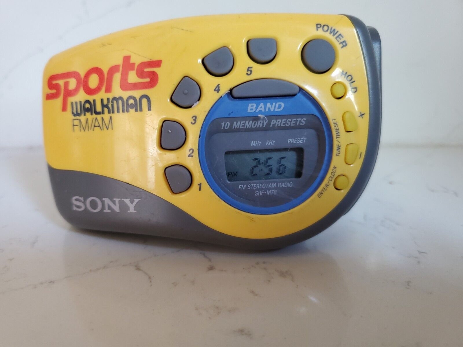 Sony Yellow Sports Walkman FM/AM Radio RF-M78 W/ Wrist Strap Works - Etsy