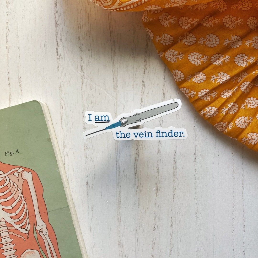 Vein Finder Sticker: Funny Nurse Gift, Healthcare Decal - Etsy