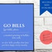 GO BILLS Blue Definition Wall Art, Buffalo Bills Printable Digital ...