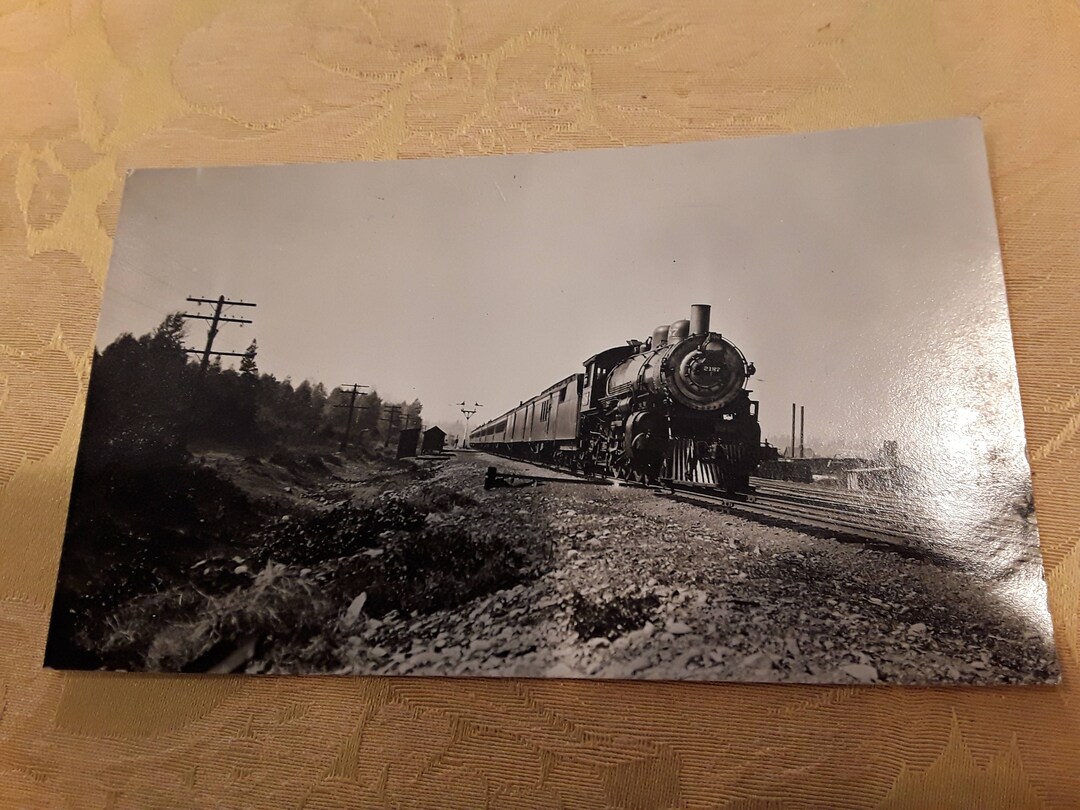 Real Photo Postcard of Steam Locomotive Number 2187 Out of Tacoma ...