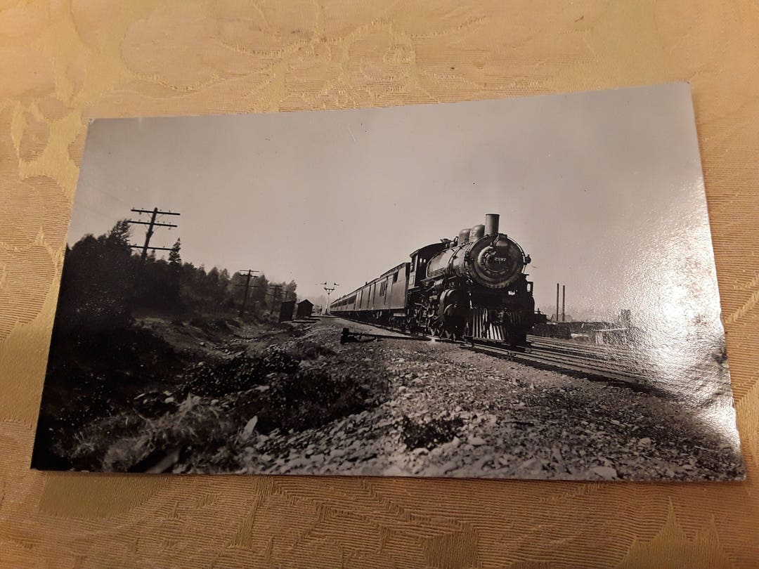 Real Photo Postcard Of Steam Locomotive Number 2187 Out Of Etsy Real Photo Postcard Of Steam Locomotive Number 2187 Out Of Etsy