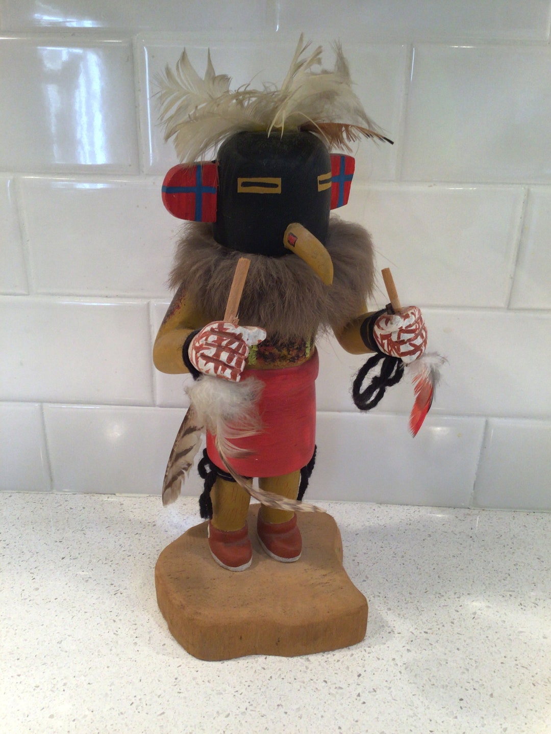12 Inch Tall Hopi Kachina of Palavitkuna or Red Kilt Runner by Arnold ...