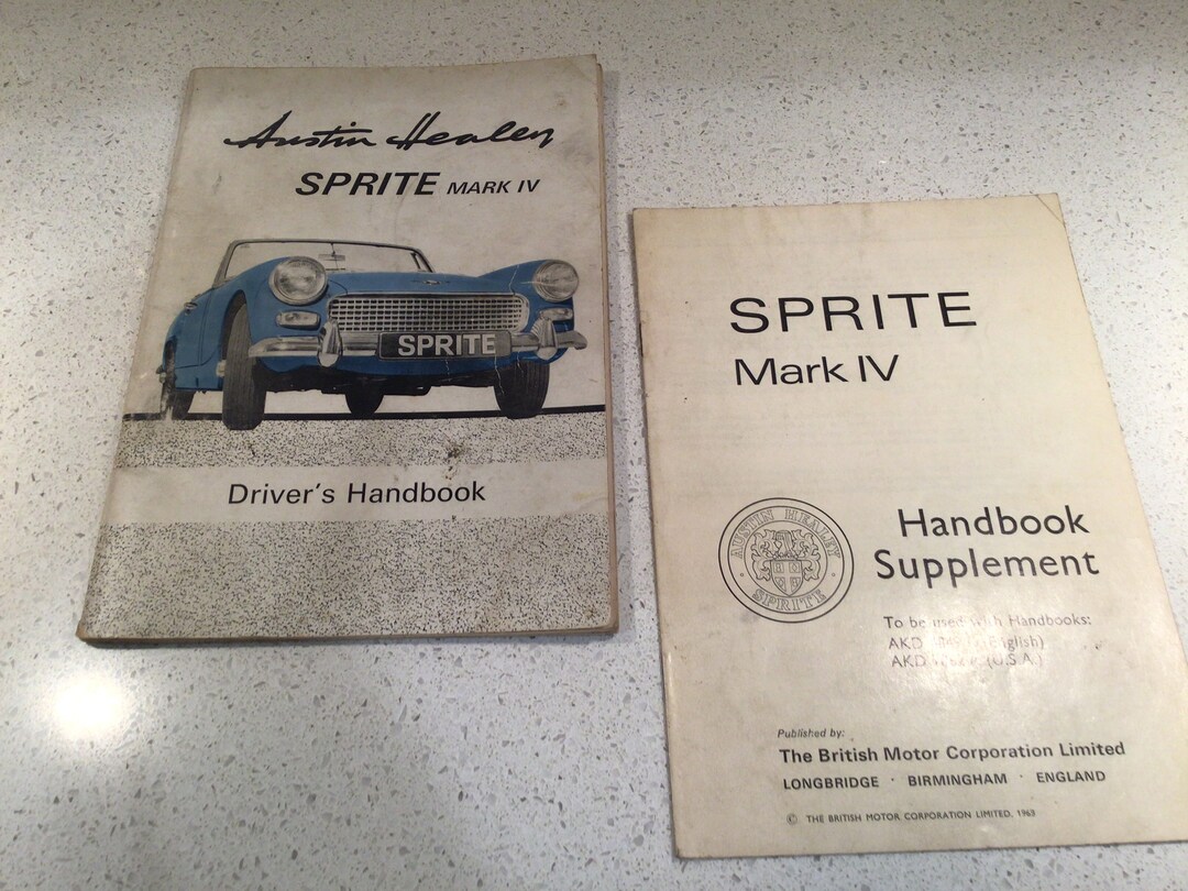 Original 1968 Austin Healey Sprite Mark Lv English Automotive Drivers ...