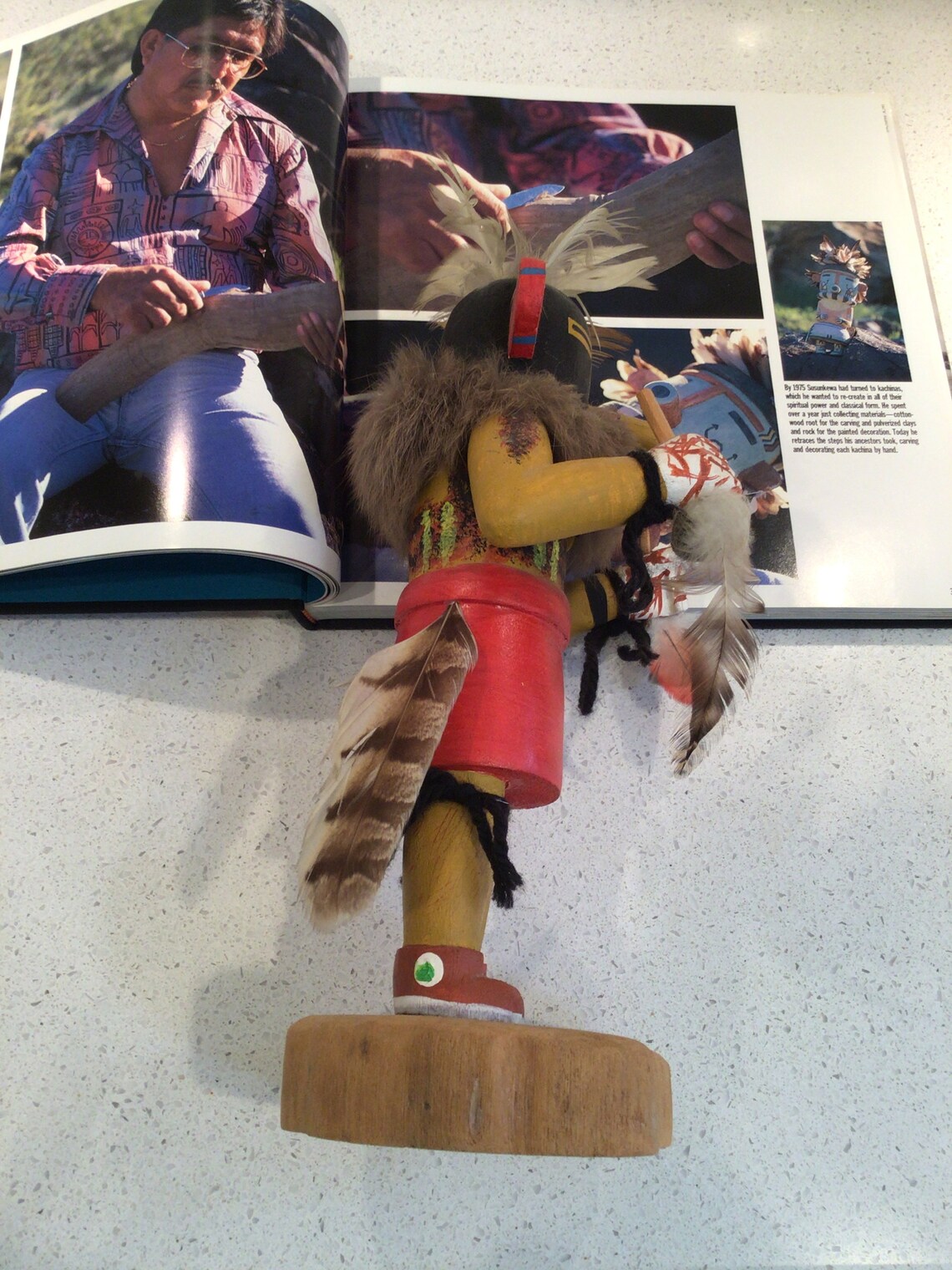 12 Inch Tall Hopi Kachina of Palavitkuna or Red Kilt Runner by Arnold ...