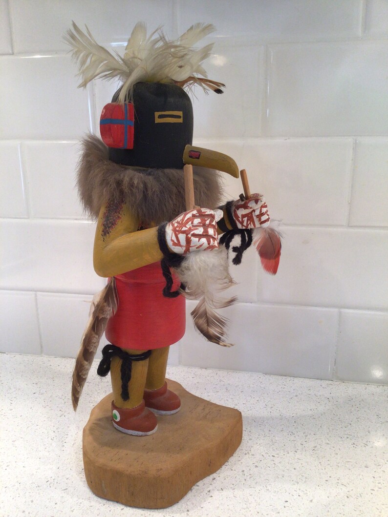 12 Inch Tall Hopi Kachina of Palavitkuna or Red Kilt Runner by Arnold ...