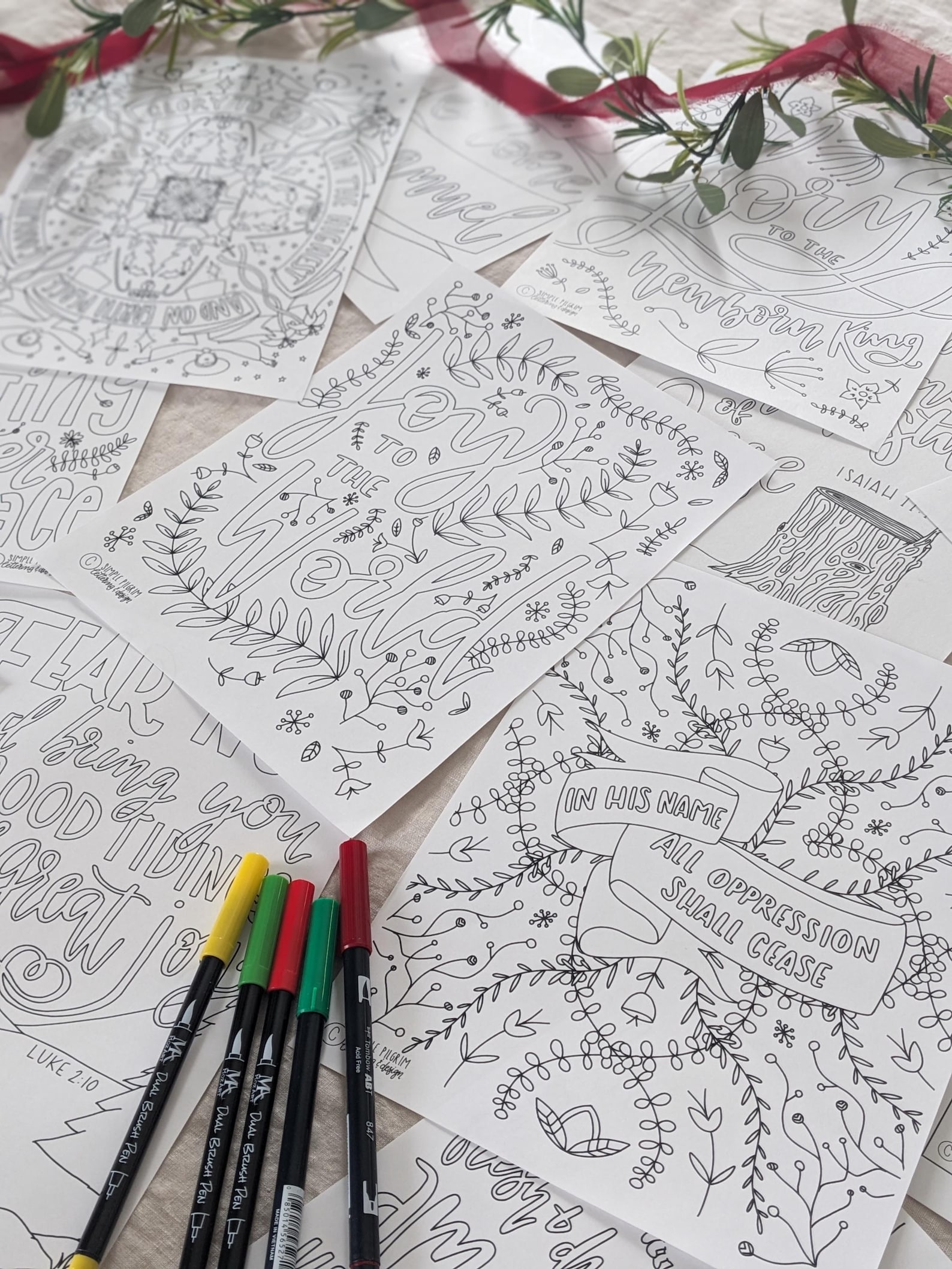 24 Printable Christmas Coloring Pages for Advent | Christmas Coloring ...
