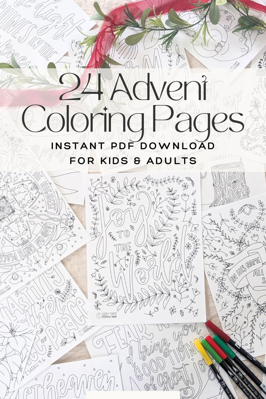 24 Printable Christmas Coloring Pages for Advent | Christmas Coloring ...