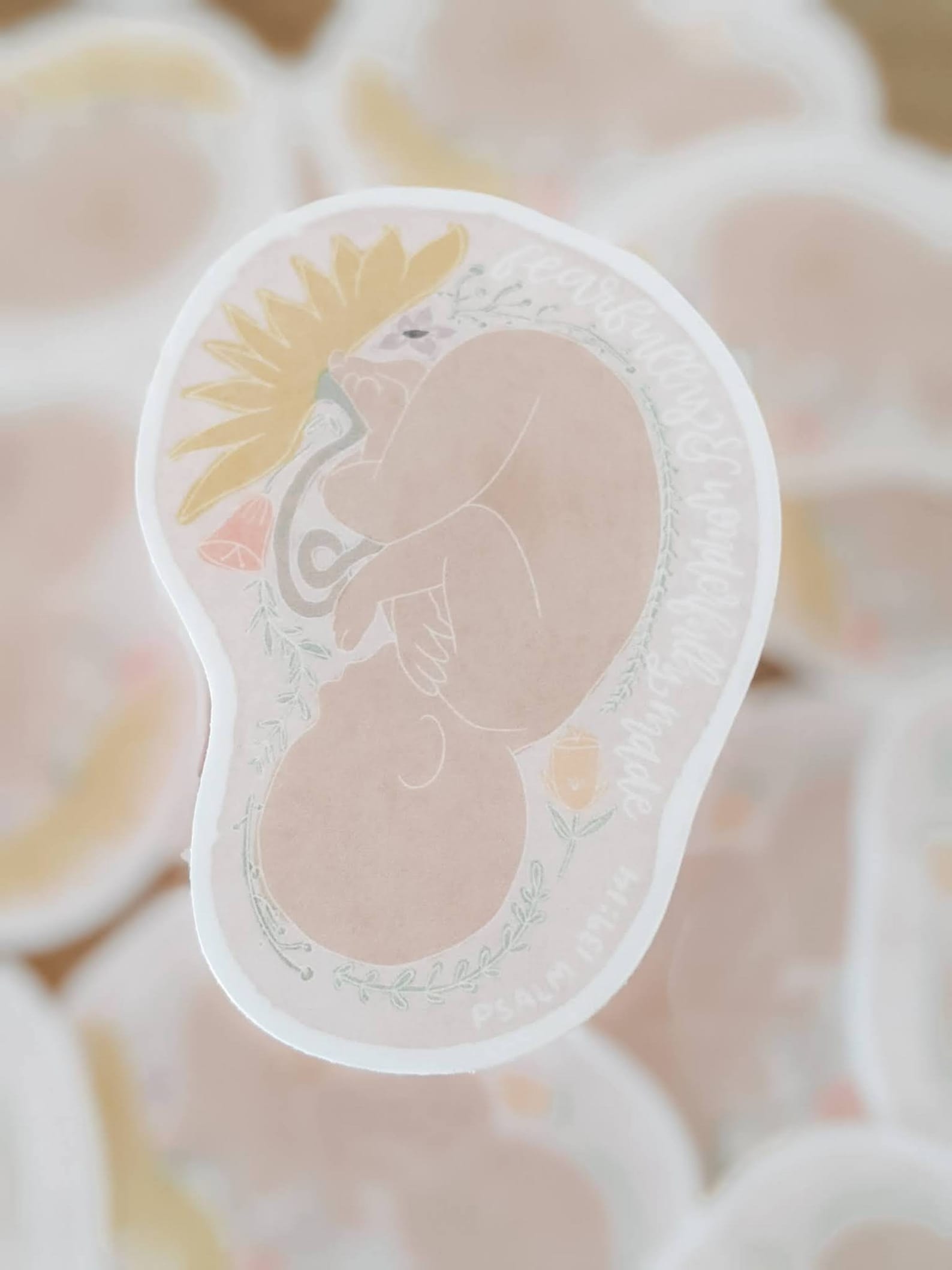 Unborn Baby in Womb Sticker for Water Bottle Pro-life Decal - Etsy