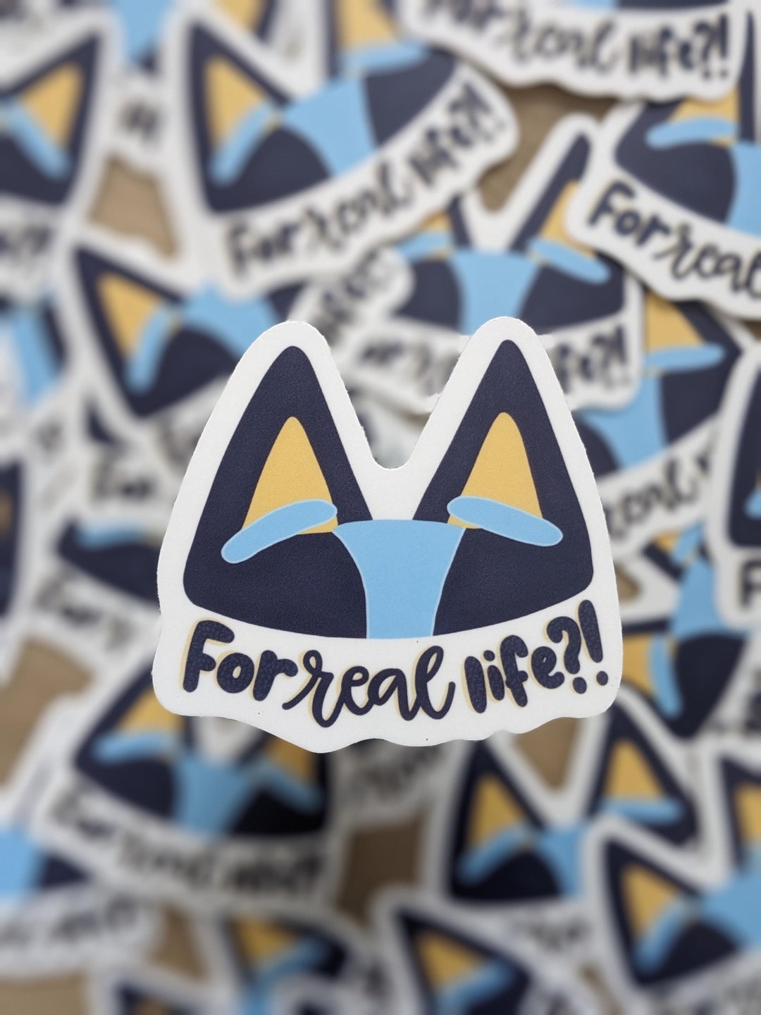 Blue Heeler for Real Life Sticker | Kids Water Resistant Vinyl Die Cut ...