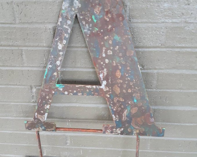 3/16 Thick Rustic Metal Letters 6, 7, 8 Tall Metal Letters Rustic ...