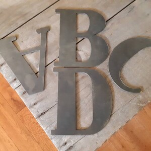 12 Inch Metal Letter Metal Number 12 Inch Rusty Metal Letter* Letter ...