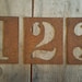 10 " Rusty Metal Letter* 10" Metal Lowercase Letter* 10" Number* 10 ...