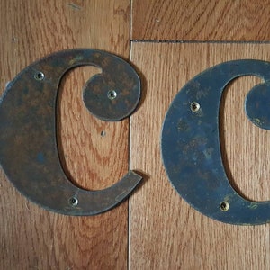12 Inch Metal Letter Metal Number 12 Inch Rusty Metal Letter* Letter ...