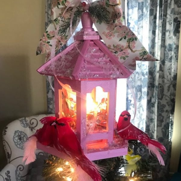 Cardinal Christmas Tree Topper - Etsy