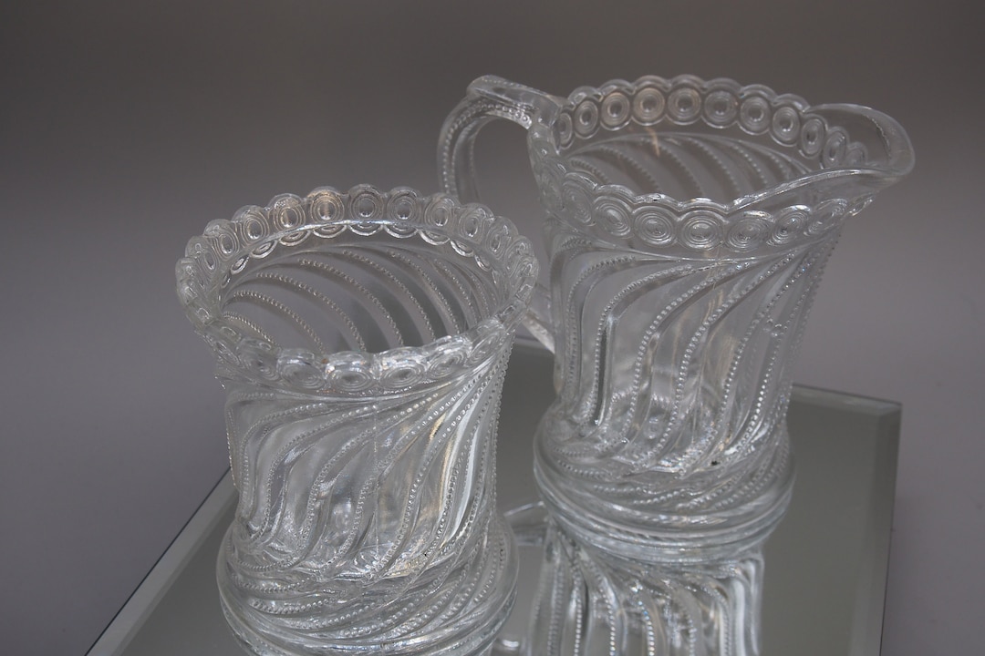 Early American Pattern Glass1904 US Glass Co Beaded Swirl - Etsy