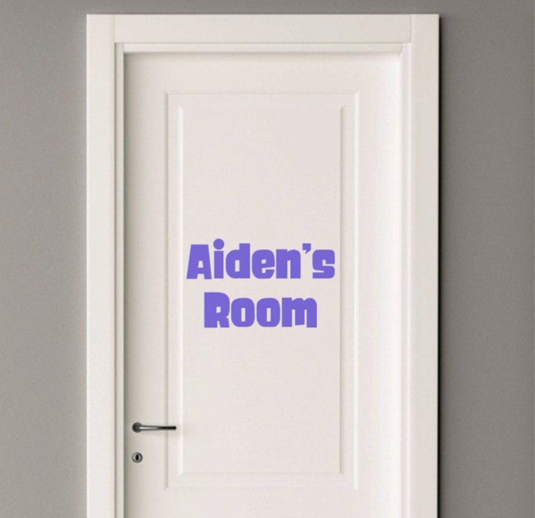 Name Decal for Door Kids Name Door Sticker Decal for Door Custom ...