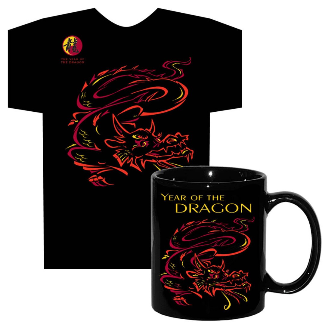 Year of the DRAGON 2024, Chinese Asian Oriental Zodiac Horoscope Animal ...