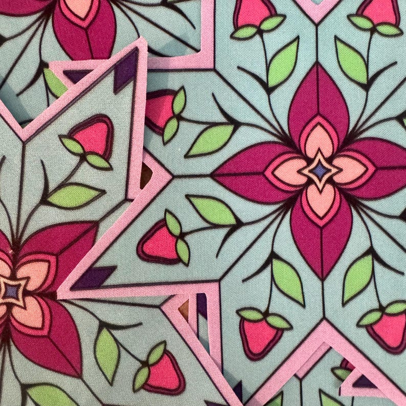 Star Appliqué – 6.5” Tip to Tip – Traditional Native American Woodland ...