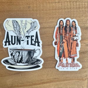 Native American "auntie" Sticker | 3-inch Die-cut Vinyl Sticker ...