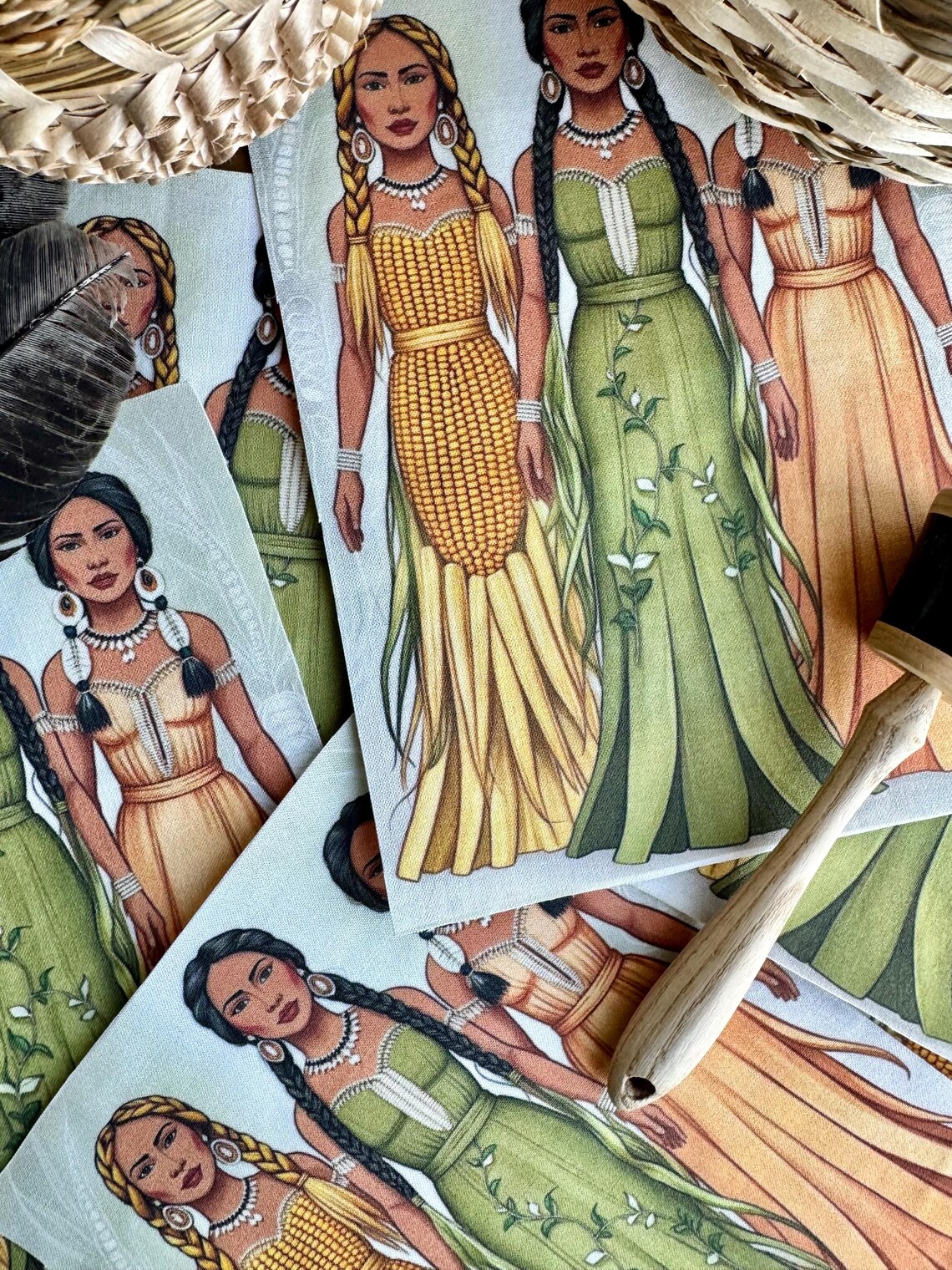 Three Sisters Appliqué – Corn, Beans & Squash | Haudenosaunee-inspired ...
