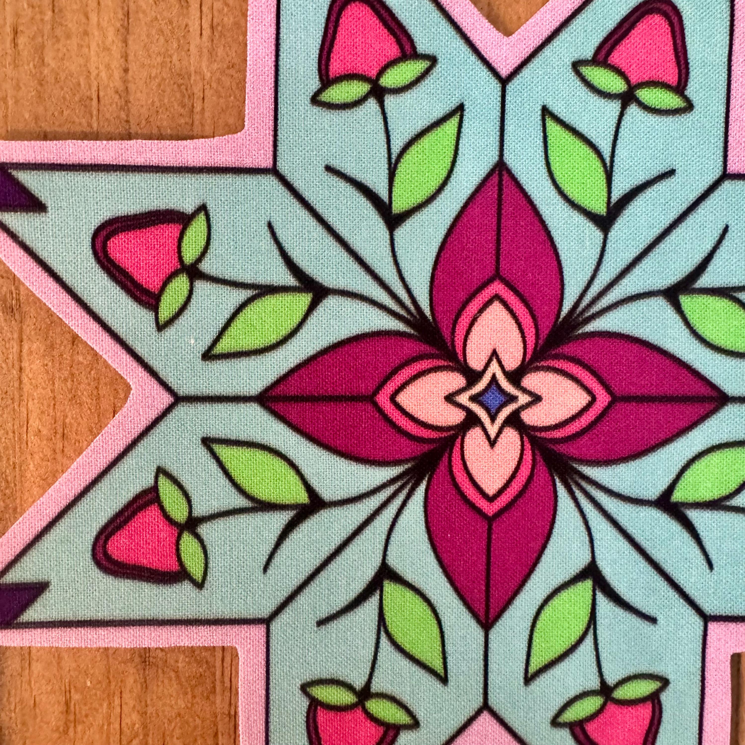 Star Appliqué – 6.5” Tip to Tip – Traditional Native American Woodland ...