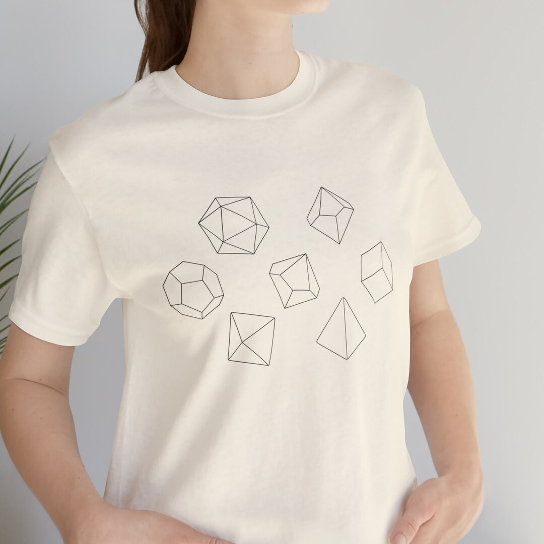 Dnd Dice T-shirt - Dungeons and Dragons Shirt - Unisex Jersey Short ...